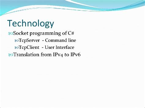 Technology Socket Programming Of C Tcp Server Command