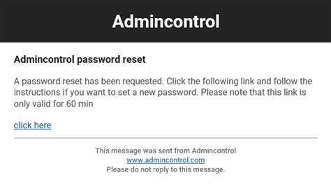 Reset Password Admincontrol Help Centre