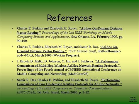 Adhoc OnDemand Distance Vector Routing A Dynamic Routing