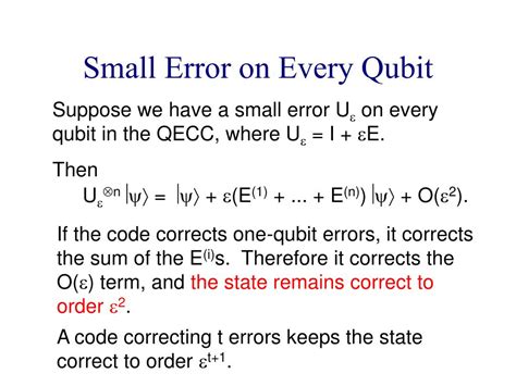 Ppt Quantum Error Correction Powerpoint Presentation Free Download