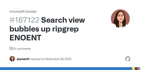 Search View Bubbles Up Ripgrep ENOENT Issue Microsoft Vscode GitHub