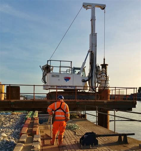 Piling Platform On Site And In Action In Devon Uk Hewson Consulting