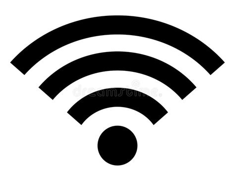 Wifi Wireless Connection Network Concept Vector Icon Symbol Stock Vector Illustration Of