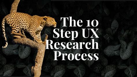 The 10 Step Ux Research Process