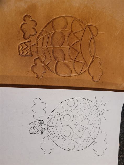 My First Attempt At Tooling Looks Like A First Attempt At Tooling R Leathercraft