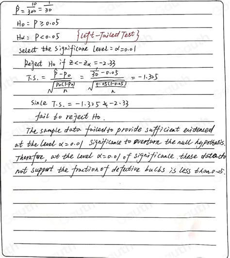 Solved Example 2 Mr Sy Asserts That Fewer Than 5 Of The Bulbs That