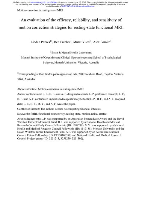 Pdf An Evaluation Of The Efficacy Reliability And Sensitivity Of