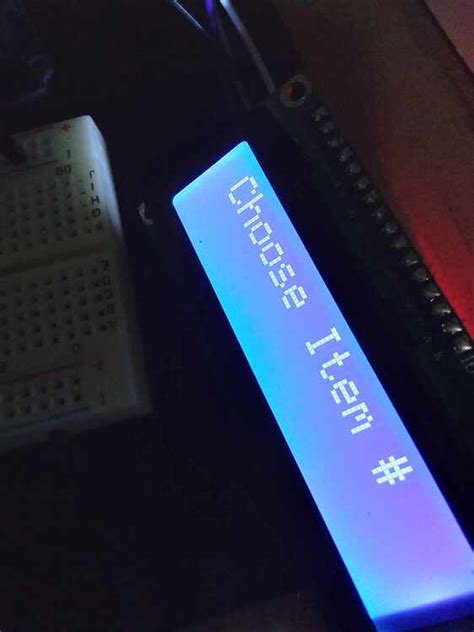 Vending Machine Project Lcd Blinking And Lower Contrast When Plugged Out Of The Computer But