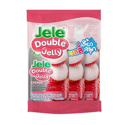 Buy Jele Double Jelly Strawberry/ Mixed berry/ Lychee flavor (pack of 3 ...