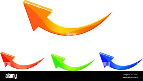 Curved Arrow Icon Image Stock Vector Images Alamy