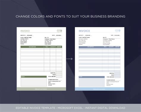 Invoice Excel Invoice Template Invoice Excel Service Invoice Pricing Blank Invoice Automotive