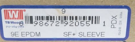 New Tb Woods 9e Epdm Sleeve Coupling Sure Flex 9eepdm Sb Industrial Supply Inc