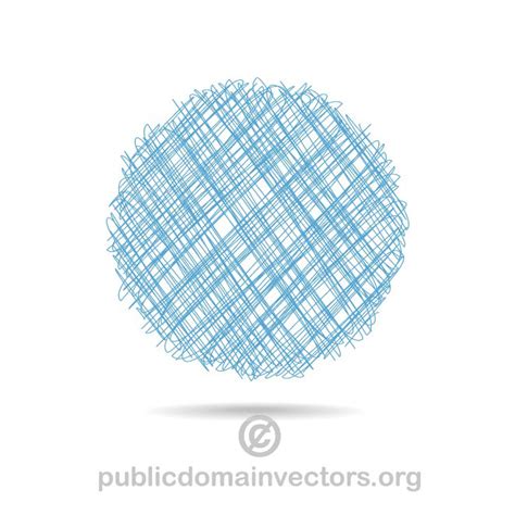 Scribbled Circle Vector