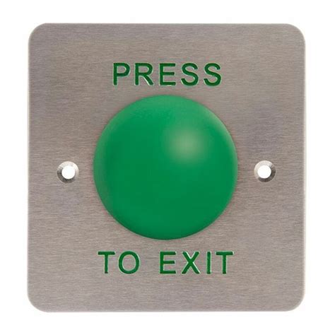 ESP EVEXITM Stainless Steel Push To Exit Mushroom Lock Release Button