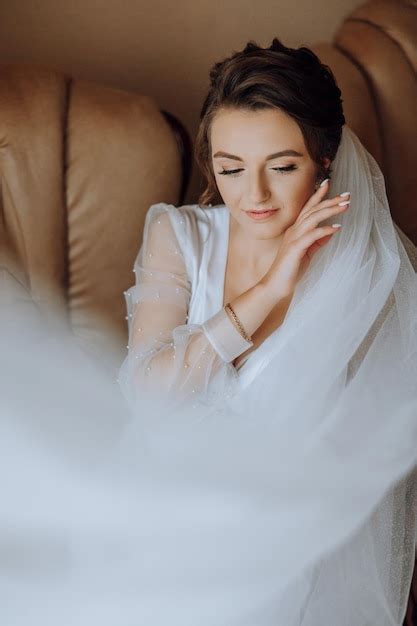 Premium Photo Portrait Of An Incredibly Beautiful Girl Bride In A