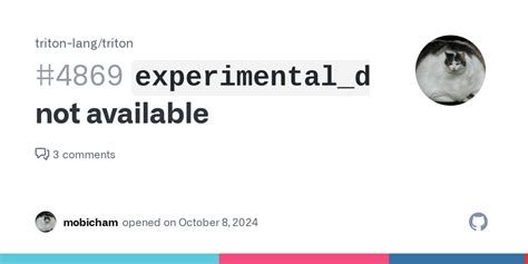 `experimental Device Tensormap Create2d` Not Available · Issue 4869 · Triton Lang Triton · Github