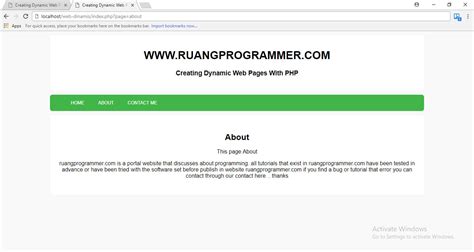 Cara Membuat Web Dinamis ~ Ruangprogrammer