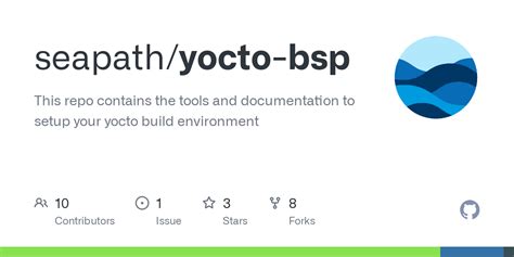 GitHub Seapath Yocto Bsp This Repo Contains The Tools And Documentation To Setup Your Yocto