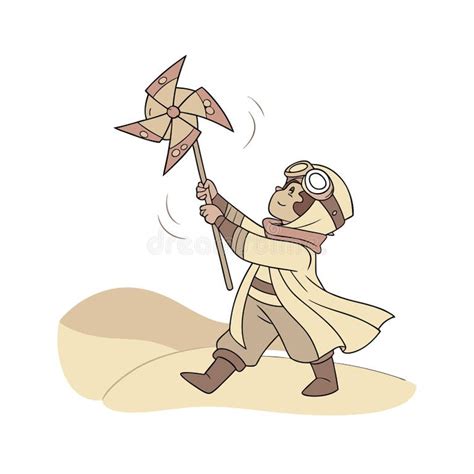 Creative Desert Nomad Inventor Character Design Stock Vector Illustration Of Desert Nomad