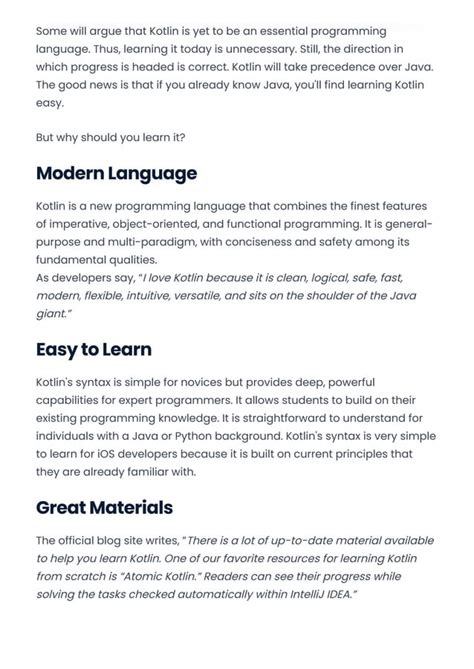 Kotlin A Beginners Guide Pdf Programming Languages Computing