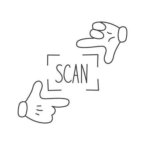 qr code scan hand gesture illustration 43501650 vector art at vecteezy