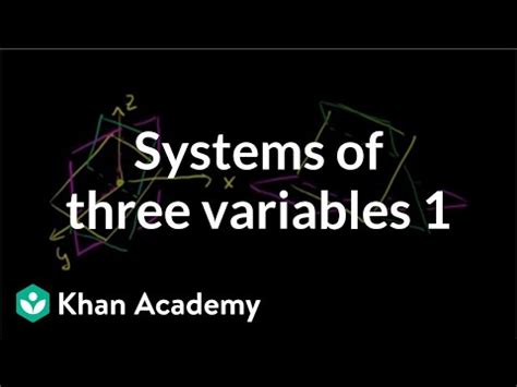 Systems Of Linear Equations In Three Variables Intermediate Algebra