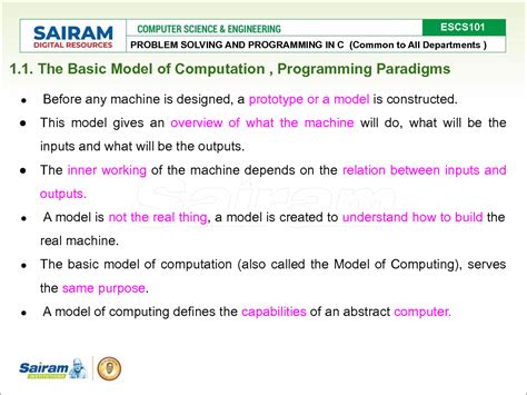 solution 1 1 cse the basic model of computation programming paradigms