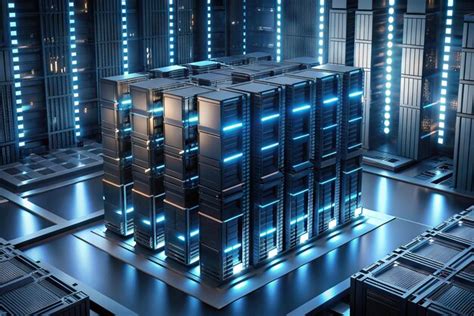 Modern Data Center And Network Infrastructure Solutions Premium Ai Generated Image