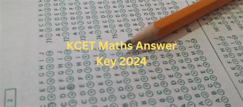 Kcet 2024 Mathematics Answer Key Unofficial Download Pdf College Dost