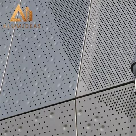 Architecture Patterned Fireproof Cladding Facade Panel Alumideas