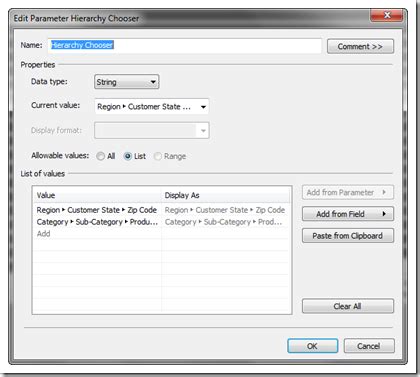Dynamic Hierarchies With Tableau Clearly And Simply