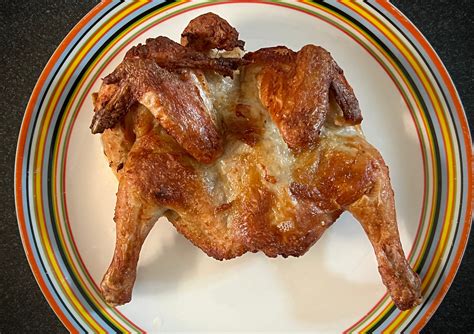 급랭한 옛날 통닭 에어프라이어에 돌렸더니