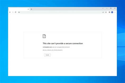 Quickly Fix ERR SSL VERSION OR CIPHER MISMATCH On PC
