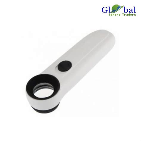 High Power 40x Lighted Magnifying Glass Hand Held Magnifier For Close