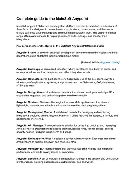 Mulesoft Anypoint Platformpdf