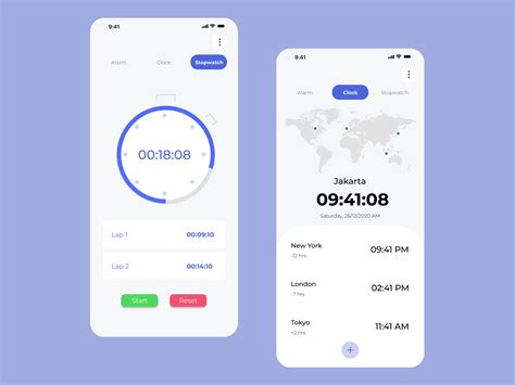 Stopwatch And Clock UI Design By Ariq Alsina On Dribbble