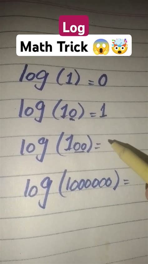 Log Math Trick Math Viral Short Mathmind Trendingvideo Youtube
