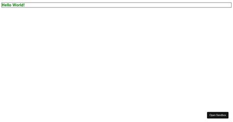 Inline Styling In Jsx Codesandbox