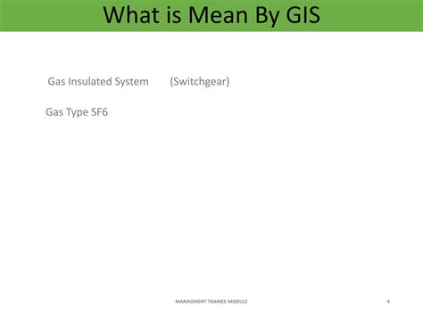 Training On Gas Insulation System GIS 1 Ppt