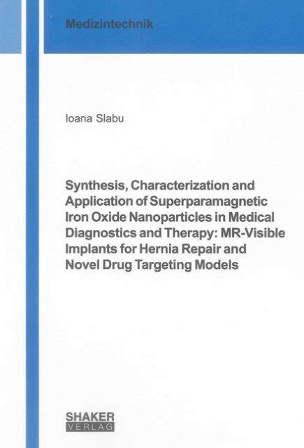 Synthesis Characterization And Application Of Superparamagnetic Iron Oxide Nanoparticles In