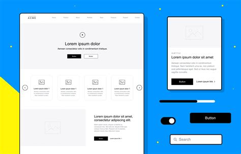 Kit Ui De Wireframing Gratuit Wireframing Rapide Et Fonctionnel Kit Ui De Wireframing Gratuit Wireframing Rapide Et Fonctionnel