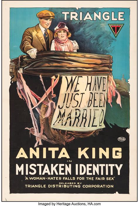 Mistaken Identity Triangle 1919 Very Fine On Linen One Sheet