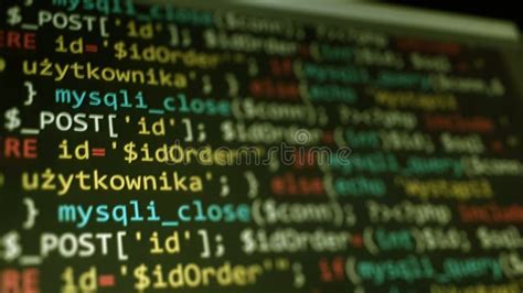 Software Development Monitor Screen Background Developer Display With