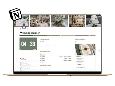 wedding planner notion template the plr library