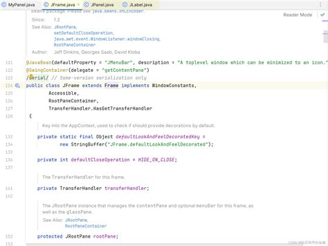 Java Swing：jframe 和 Jpanel 的主要区别 Csdn博客