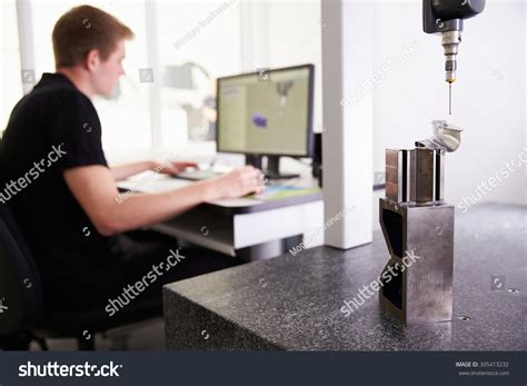 Male Engineer Using Cad System Work Stock Photo Shutterstock