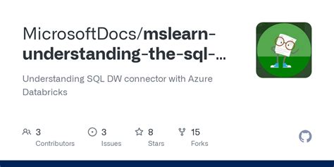 Github Microsoftdocsmslearn Understanding The Sql Dw Connector With