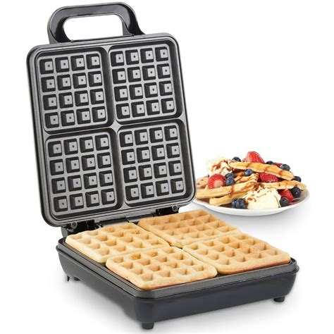 Vonshef Large Waffle Maker Quad Belgian Waffle Iron With Non Stick