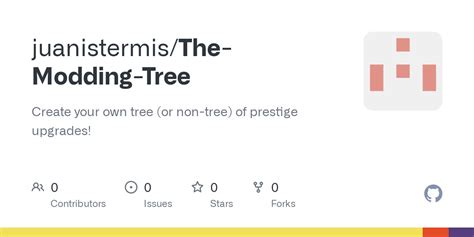 GitHub Juanistermis The Modding Tree Create Your Own Tree Or Non Tree Of Prestige Upgrades