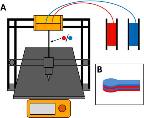 A Schematic Representation Of The Multi Material 3d Printer Setup Download Scientific Diagram